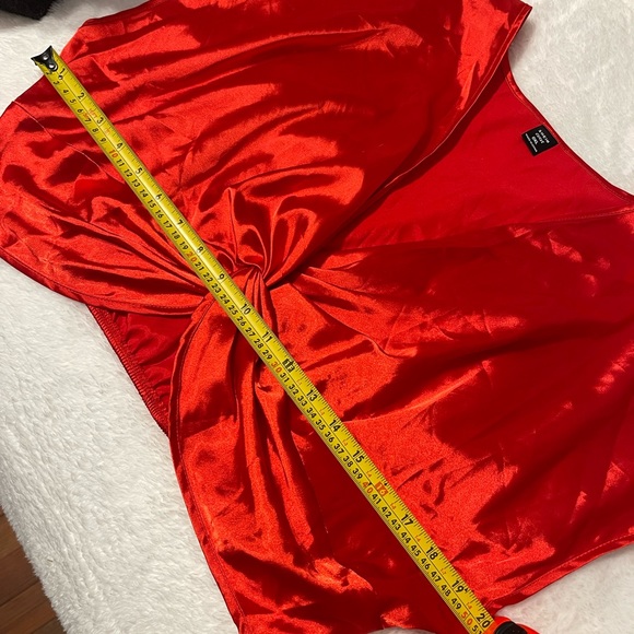 SHEIN | Tops | Shein Curve Size Xl Red Silk Super Cute And Soft | Poshmark